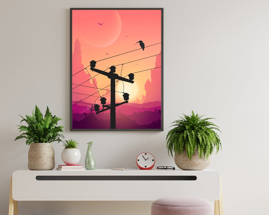 Printable Sunset Home Wall Art Digital Download Sunset Wall Decor Art ...