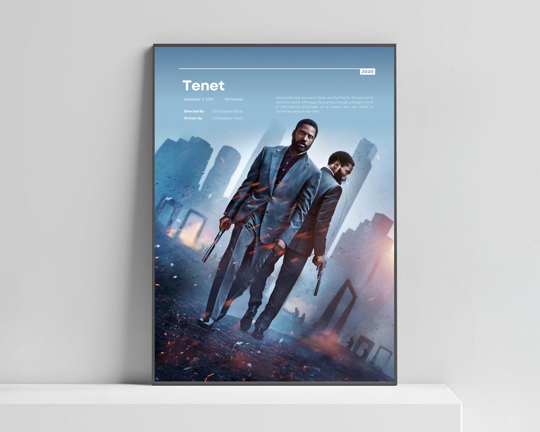 Tenet Poster Tenet Movie Prints Minimalist Aesthetic Wall - Etsy