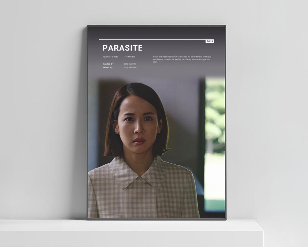 Parasite Movie Poster, Minimalist Aesthetic Poster, Parasite Wall Art ...