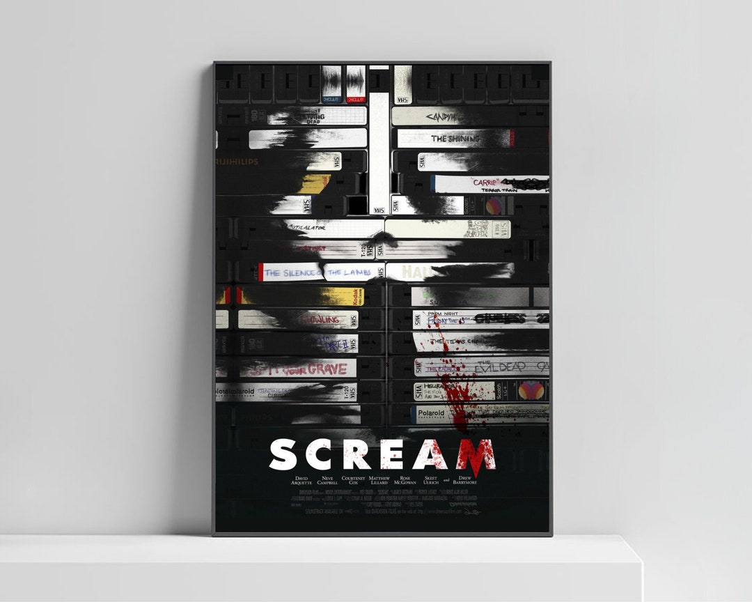 Scream Movie Posters, Retro Halloween Ghostface Art, Alternative Scream ...