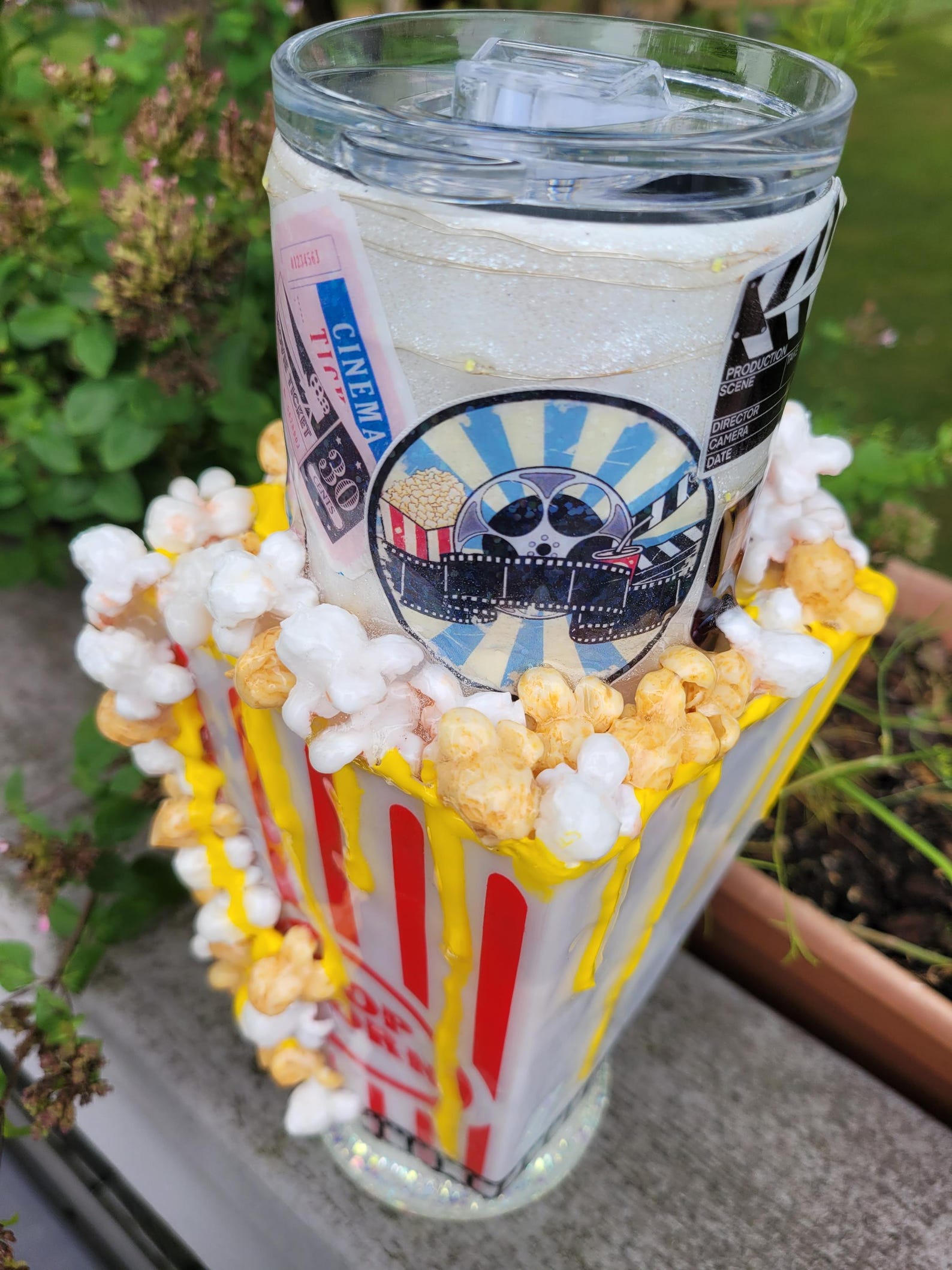3D Lighted Popcorn Bucket Tumbler - Etsy