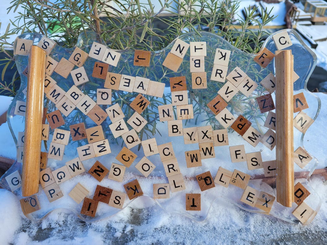 Scrabble Tile Charcuterie Serving Tray Platter - Etsy