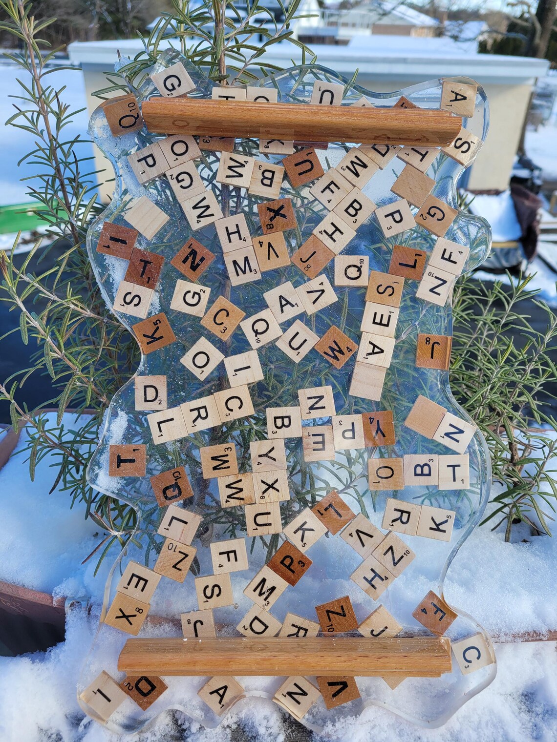 Scrabble Tile Charcuterie Serving Tray Platter - Etsy
