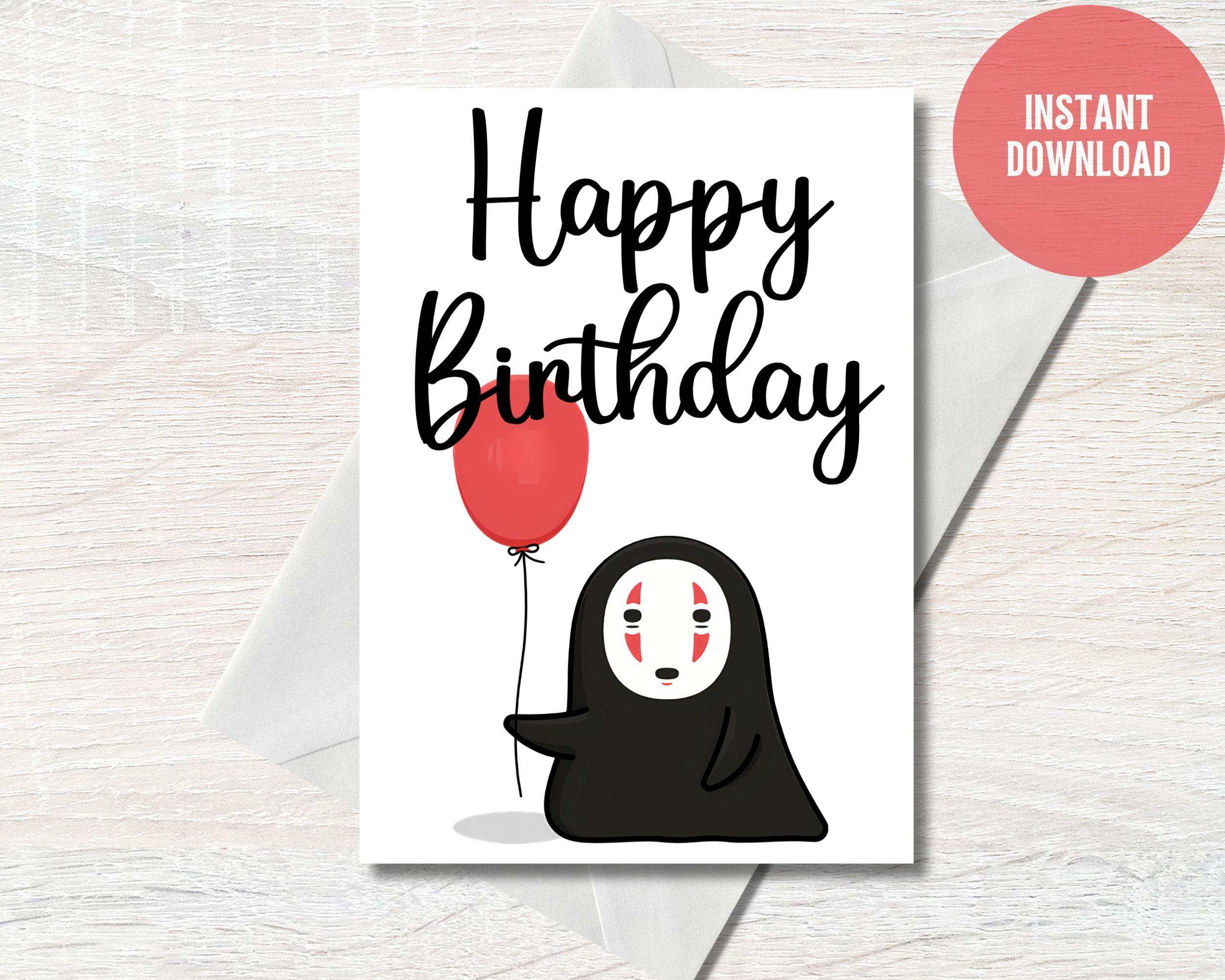 Printable Birthday Card, Downloadable Birthday Card, Birthday Card ...