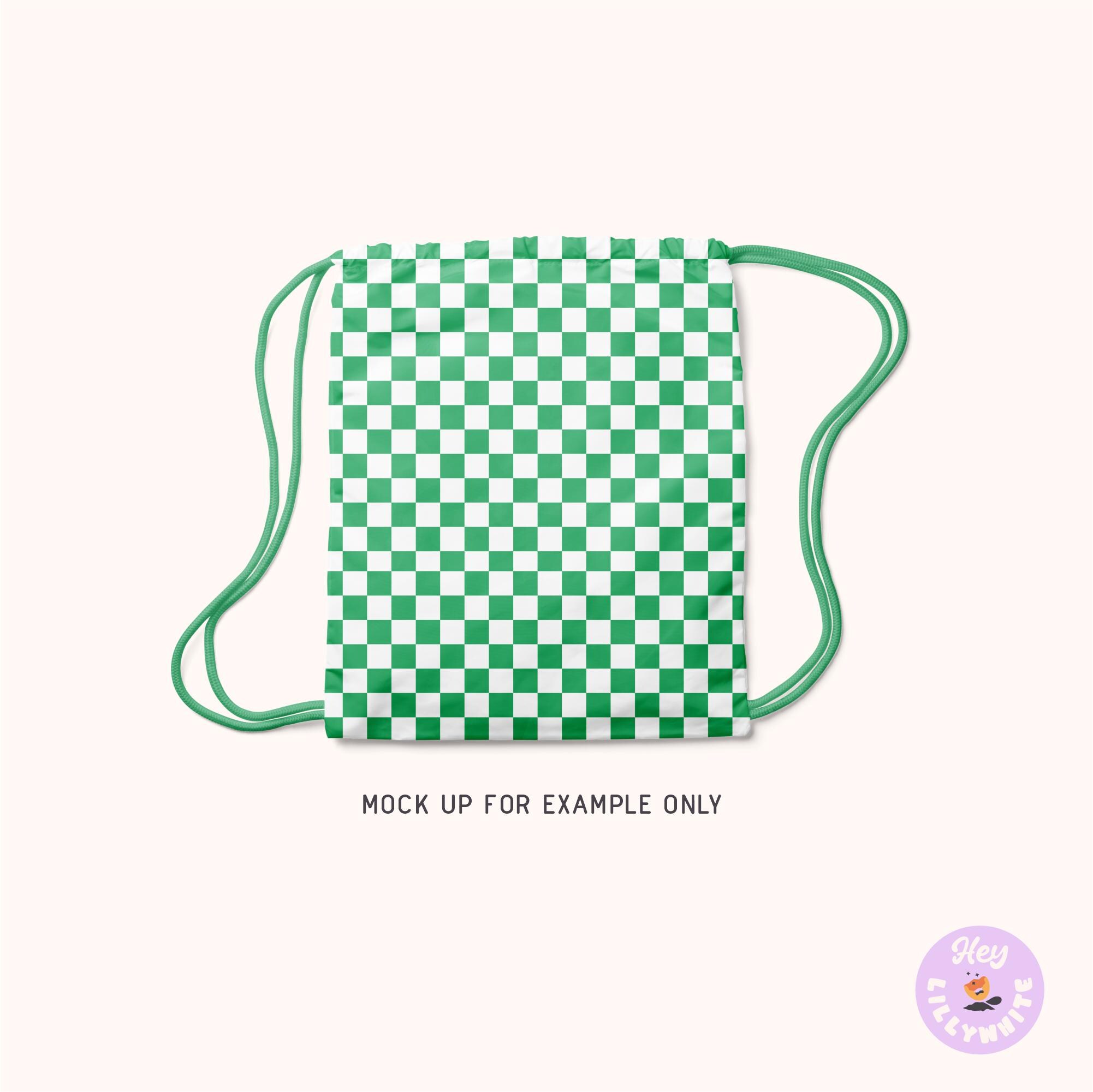 Emerald Green and White Checkered Pattern, Green Checkerboard Seamless ...
