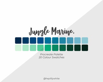 Jellyfish Procreate Colour / Color Palette, Procreate Swatches, Palette ...
