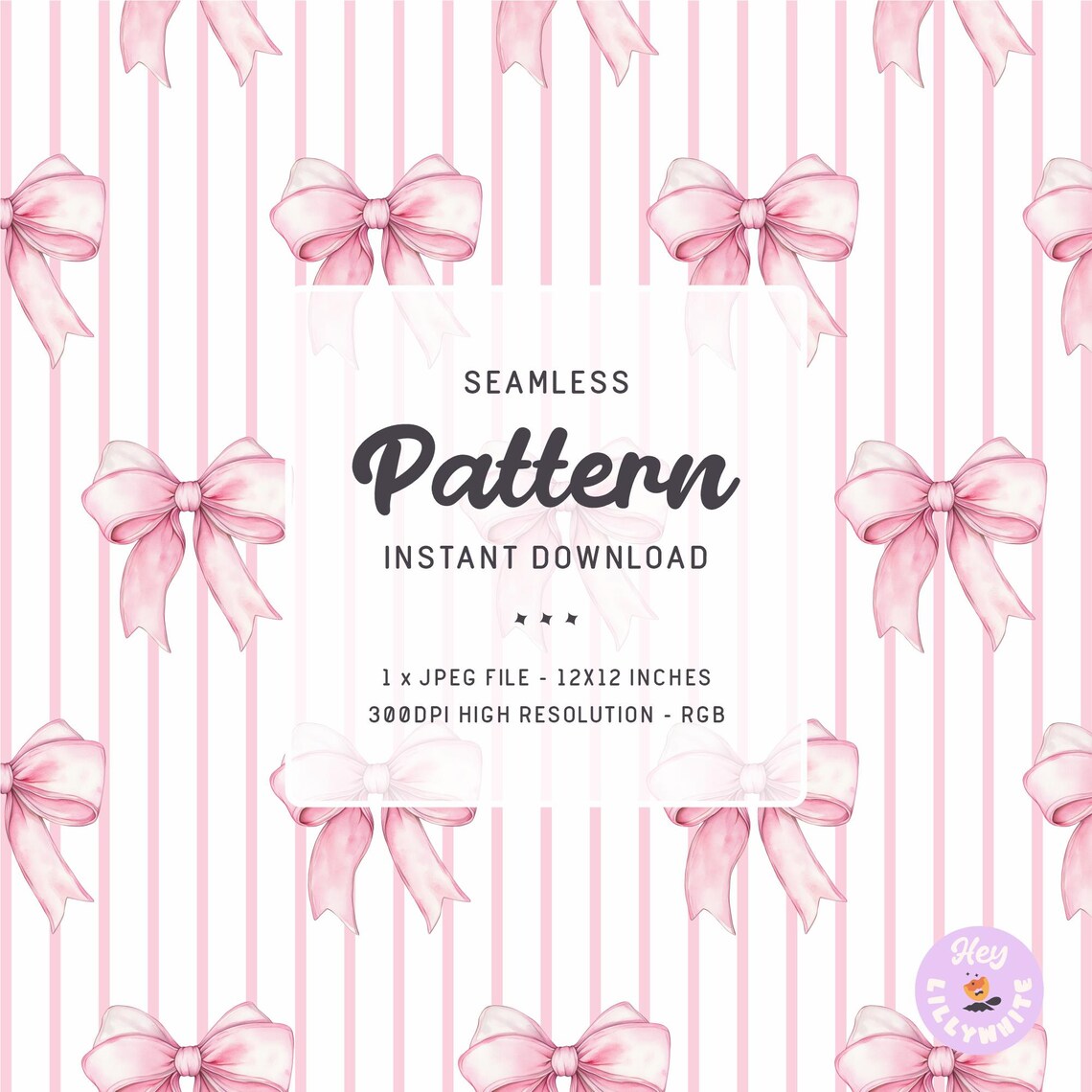 Light Pink and White Striped Seamless Pattern, Repeating File for ...