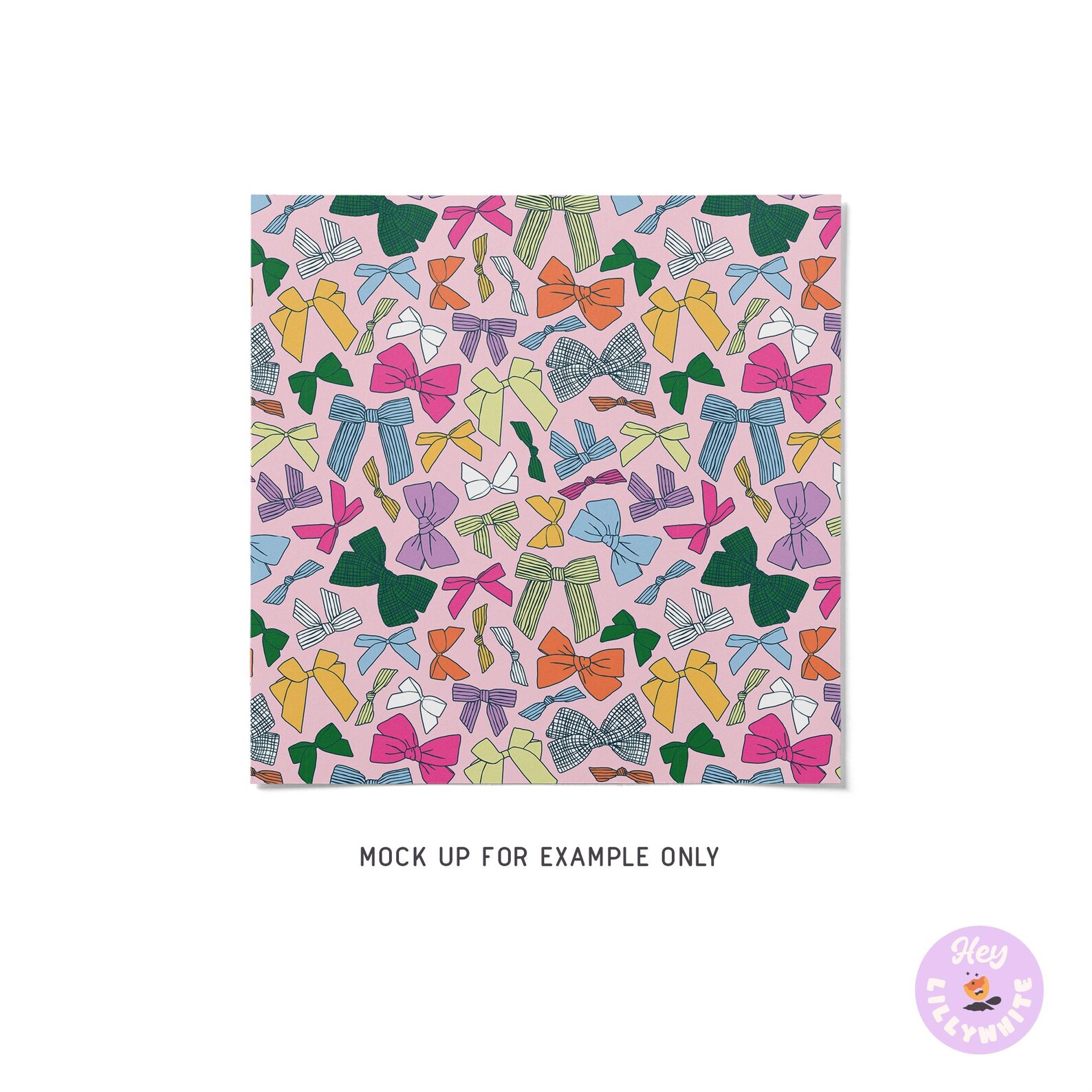 Bow Seamless Pattern, 300dpi High Resolution File for Fabric or Paper ...