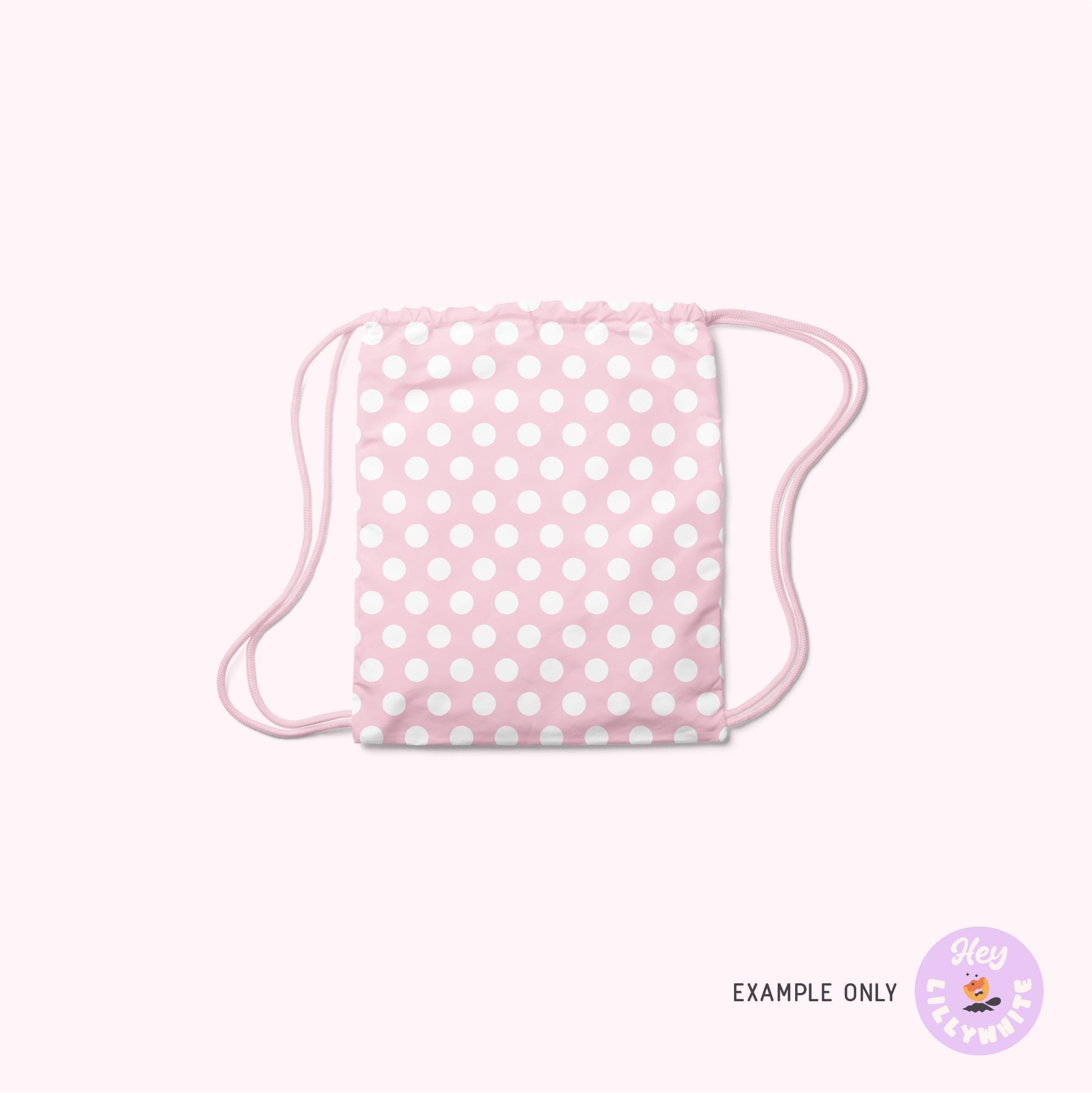 Light Pink and White Polka Dot Seamless Pattern for Fabric Printing or ...