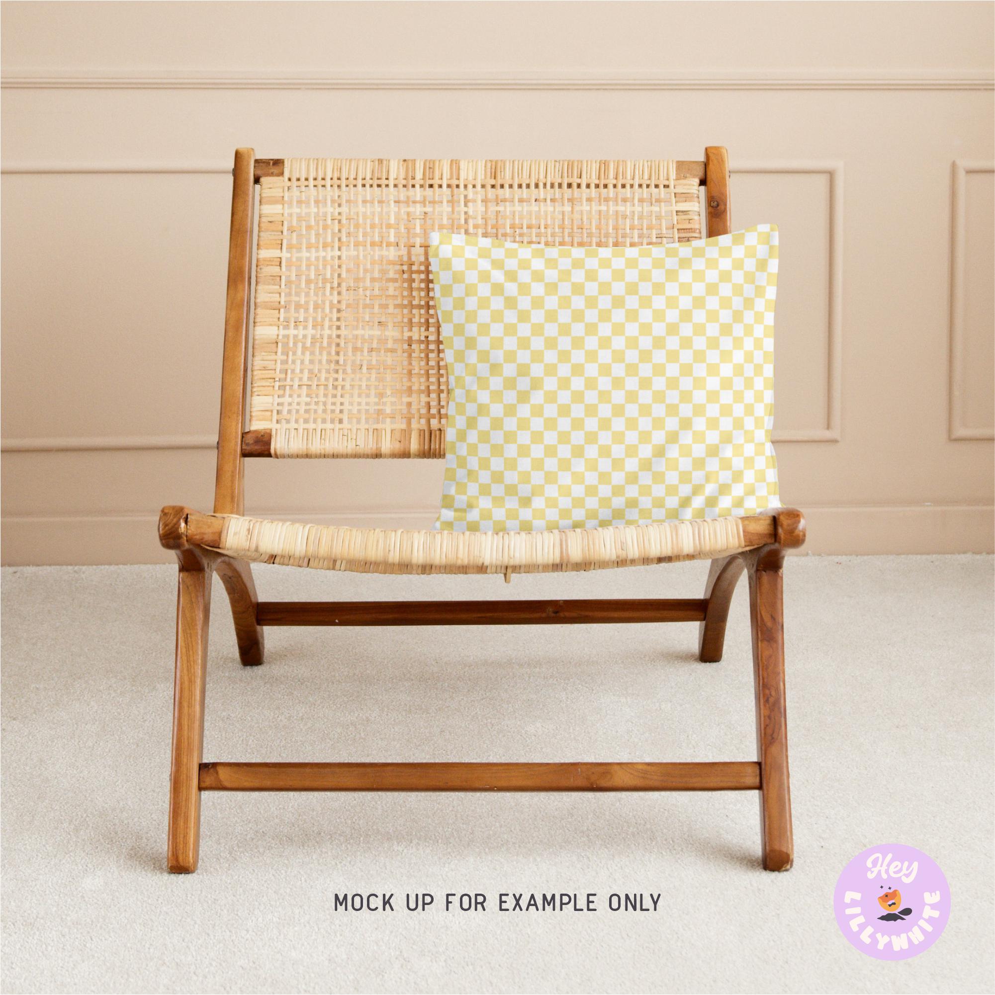 Butter Yellow Checkered Seamless Pattern for Fabric Sublimation File ...