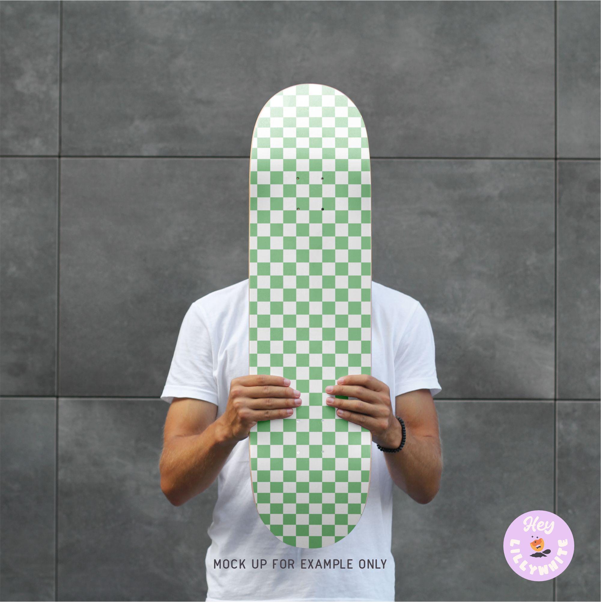 Green and White Checkered Seamless Pattern, Digital Download, JPEG File ...
