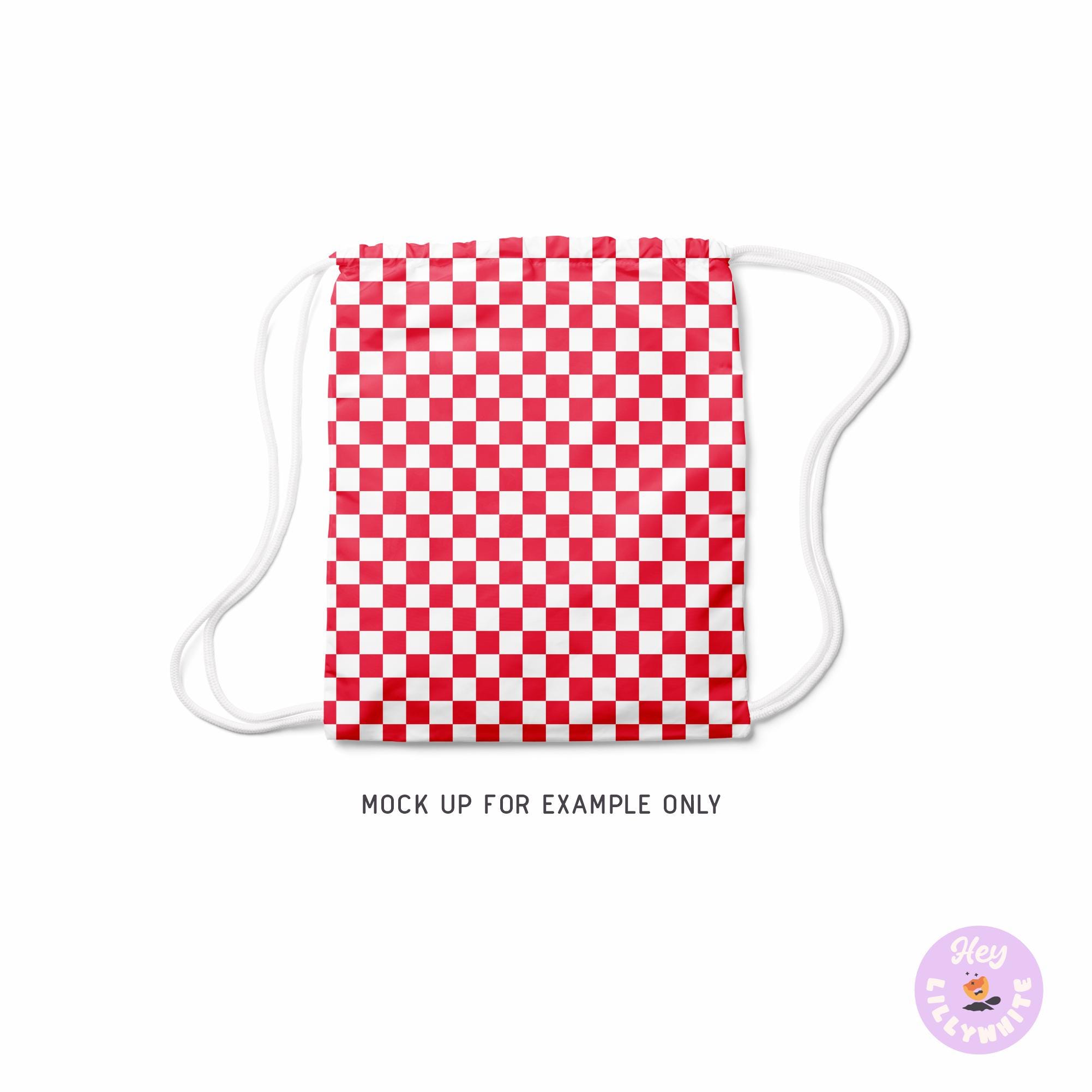 Red and White Checkered Seamless Pattern, Red Checkerboard Seamless ...