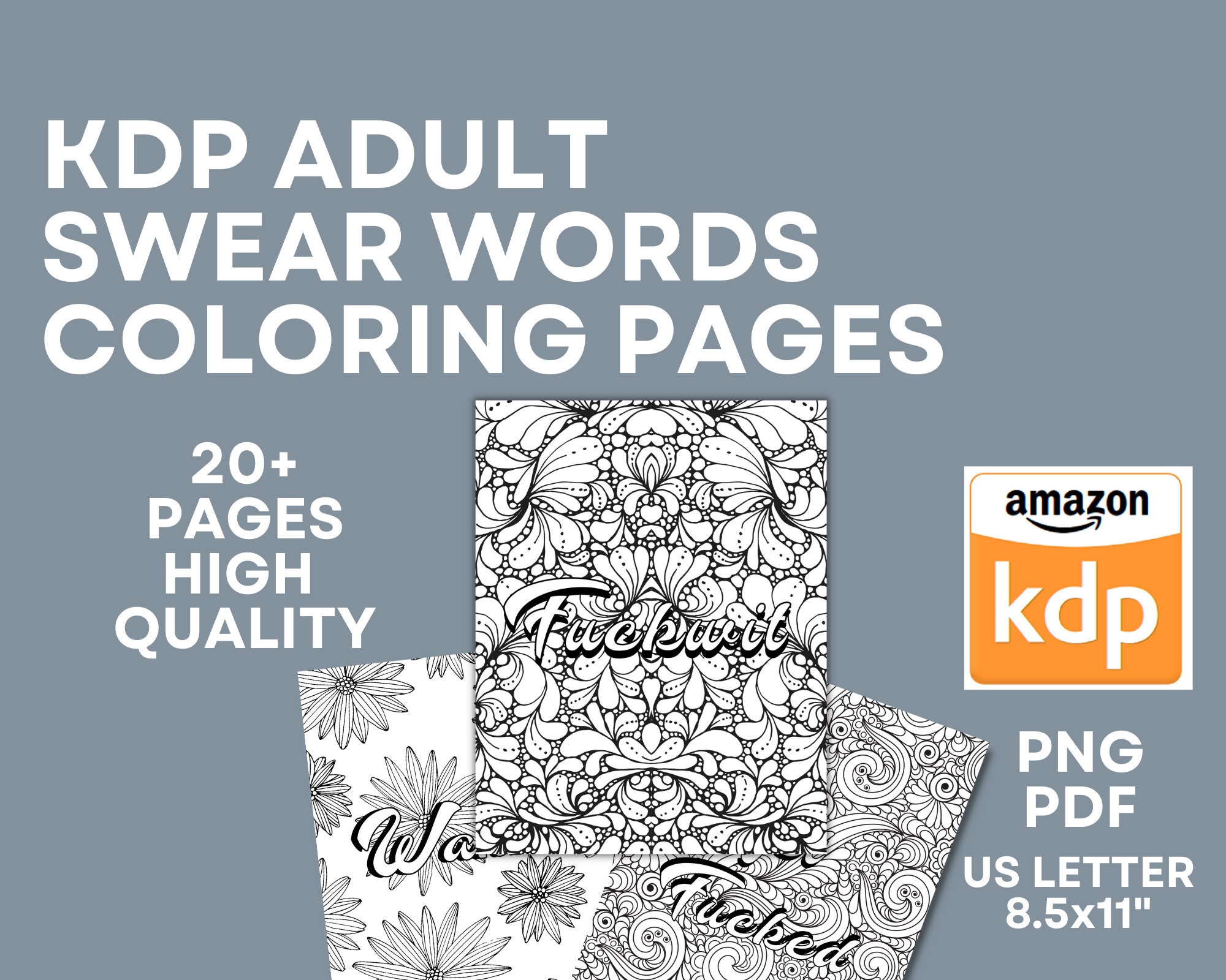 Swear Word Coloring Pages Etsy Handmade