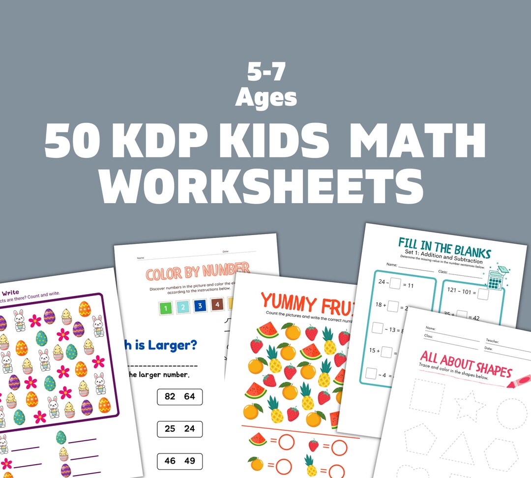 Math Magic for Kids: Pre-k & Kindergarten Learning Bundle - Etsy