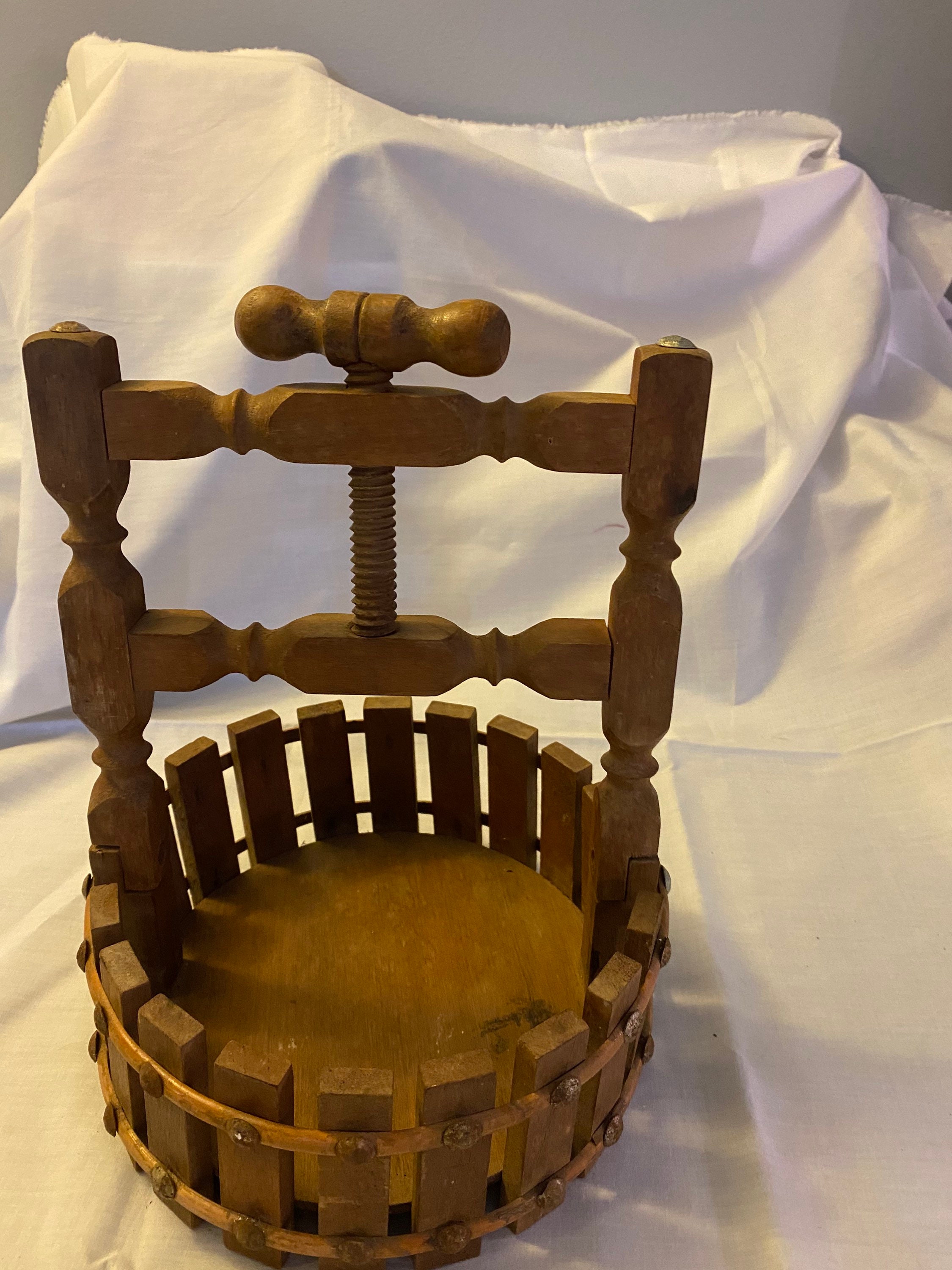 Vintage Wishing Well Wooden Nut Cracker With Bowl - Etsy