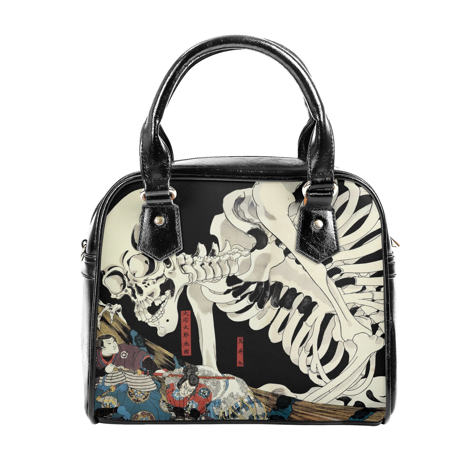 Skeleton Handbag Japanese Art Bag Skull Handbag - Etsy
