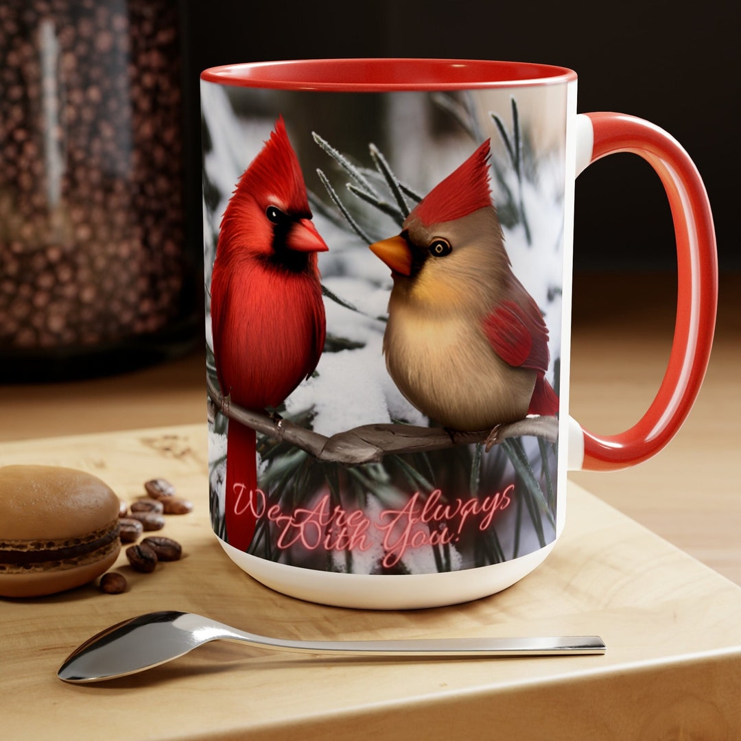 We Are Always With You Cardinal Pair Mom and Dad Remembrance Coffee ...