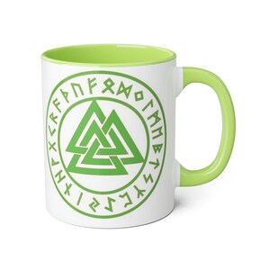 Valknut Viking Norse Symbol Coffee Mug Scandinavian Mug Valknut With ...