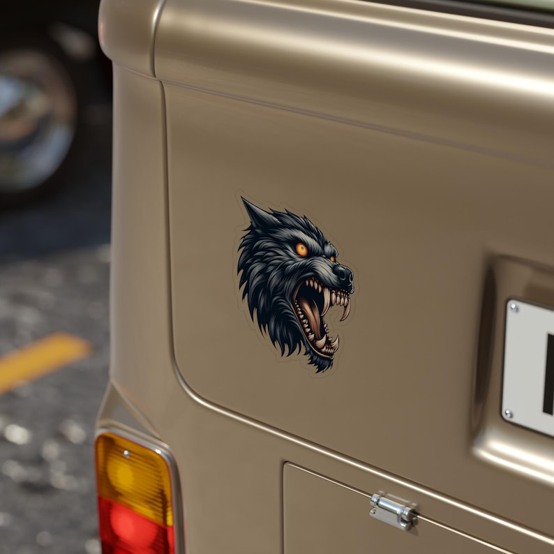 Fenrir Right Facing Wolf Sticker, Norse Mythology Viking Die-cut Vinyl ...