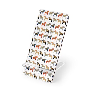 Dala Horse Phone Stand, Classic Scandinavian Mobile Display Stand ...