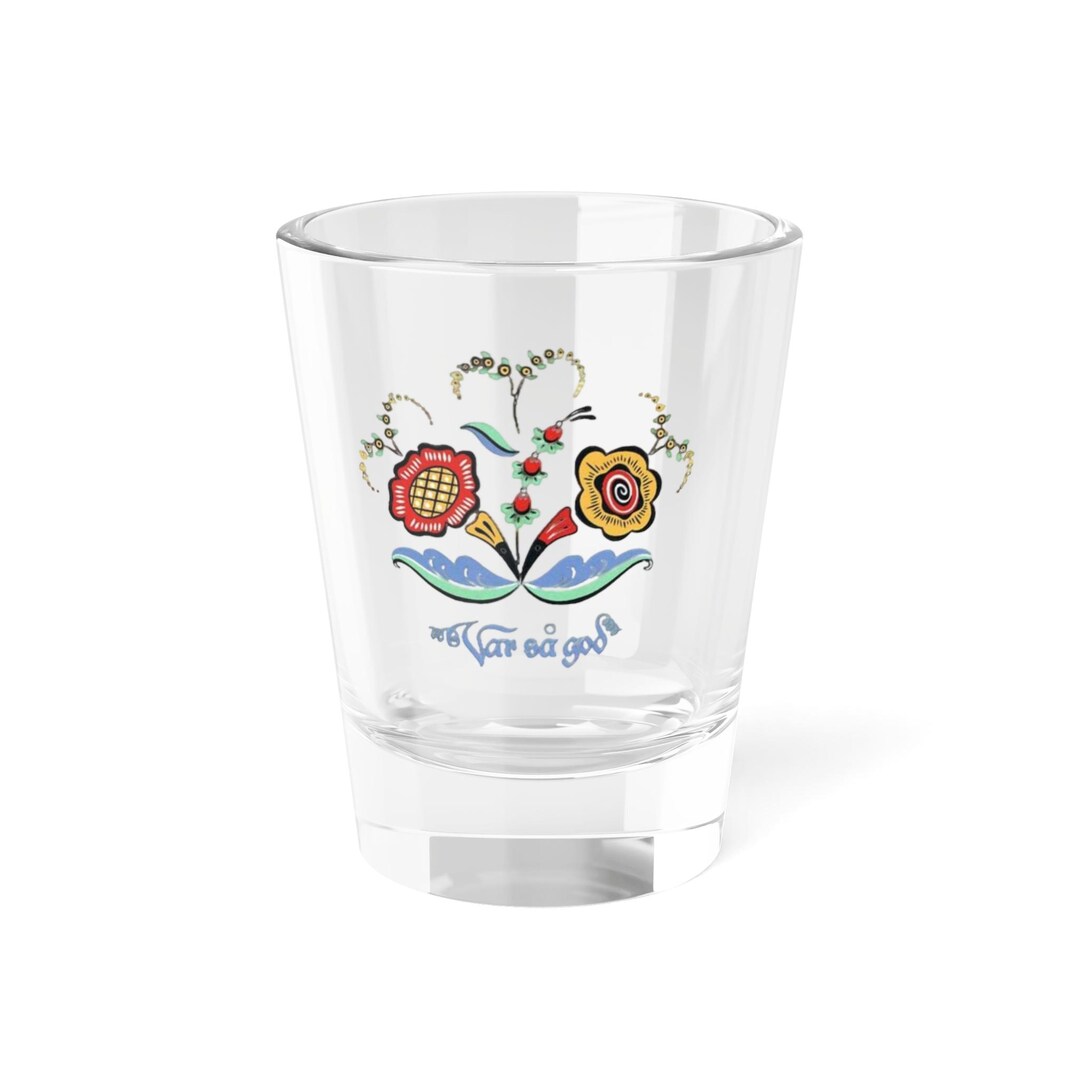 Var Sa God Swedish Shot Glass 1.5oz Scandinavian Gift Varsågod Varså ...