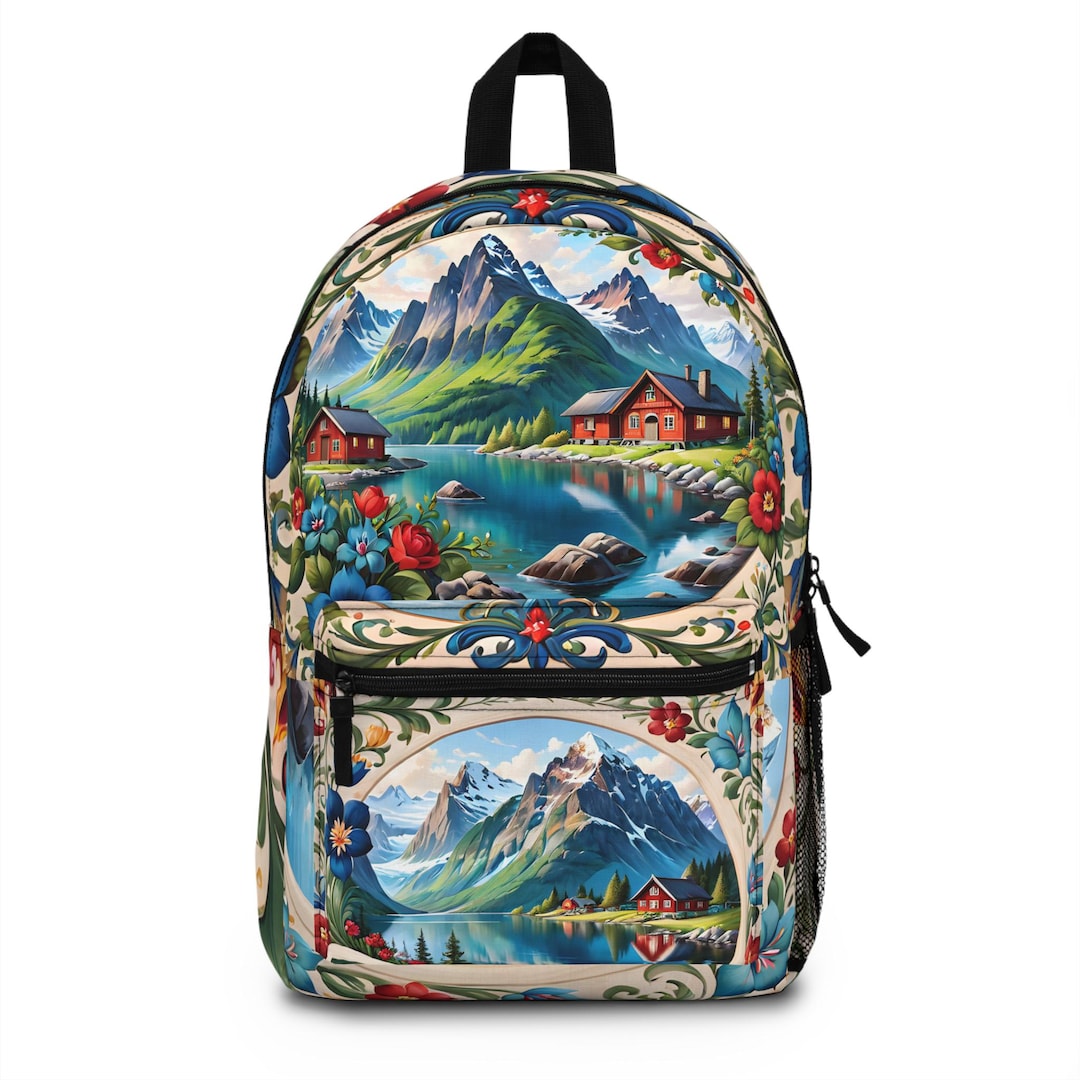Classic Telemark Scenic Backpack Floral Waterproof Norwegian ...