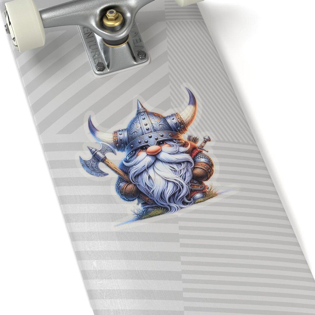 Cute Viking Warrior Kiss-cut Sticker Scandinavian Swedish Norwegian ...