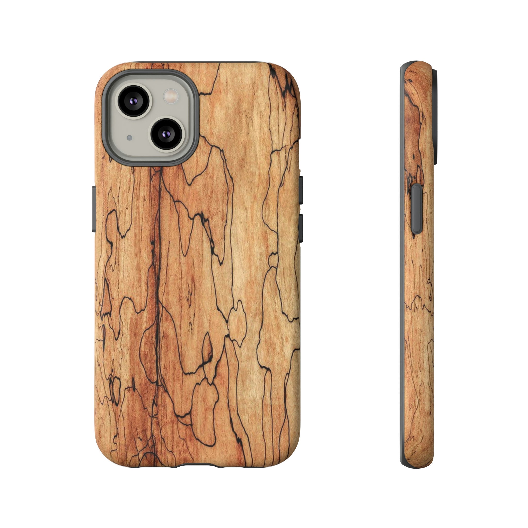 Spalted Maple Exotic Wood Look Phone Case Fashion Print Case for Most ...