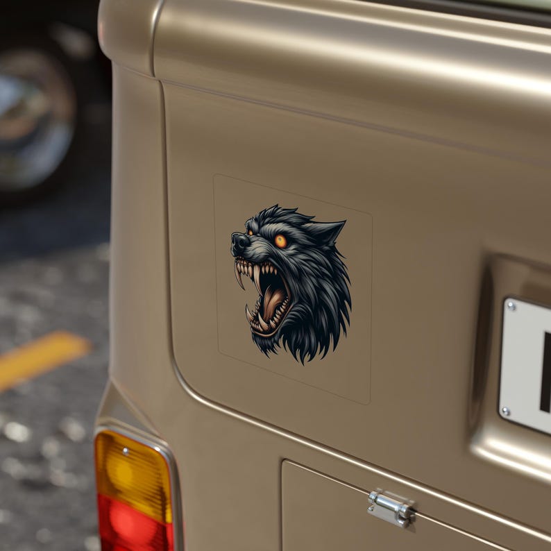 Fenrir Left-facing Outdoor Sticker, Norse Wolves, Viking Wolf Die-cut ...