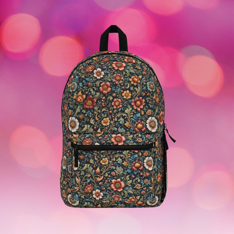 Floral Backpack - Etsy