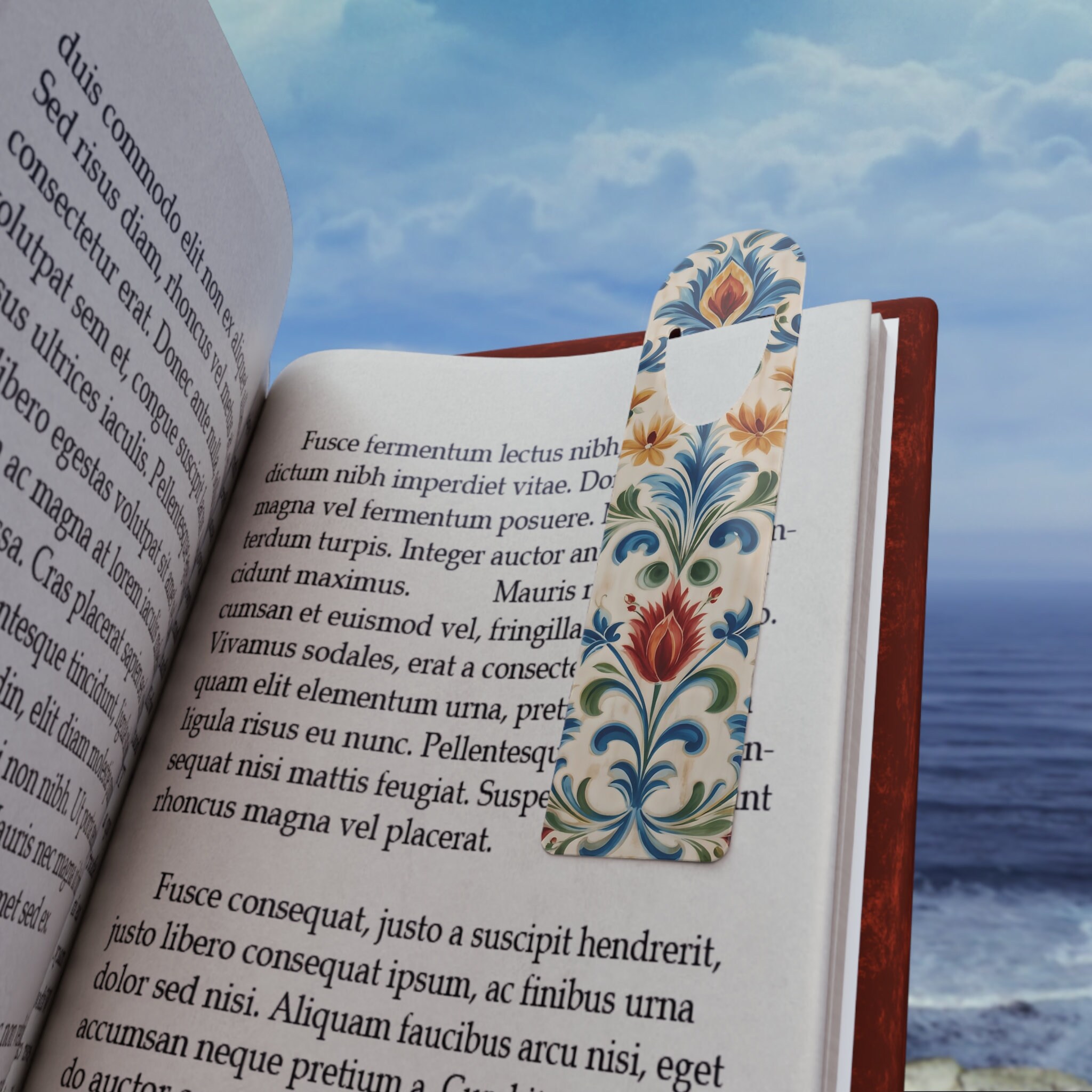 Rosemaling Bookmark Norwegian Scandinavian Gift Swedish Book Mark Book ...