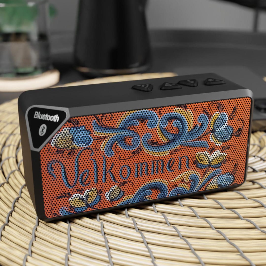 Velkommen Rosemaling Jabba Bluetooth Speaker Scandinavian Design ...
