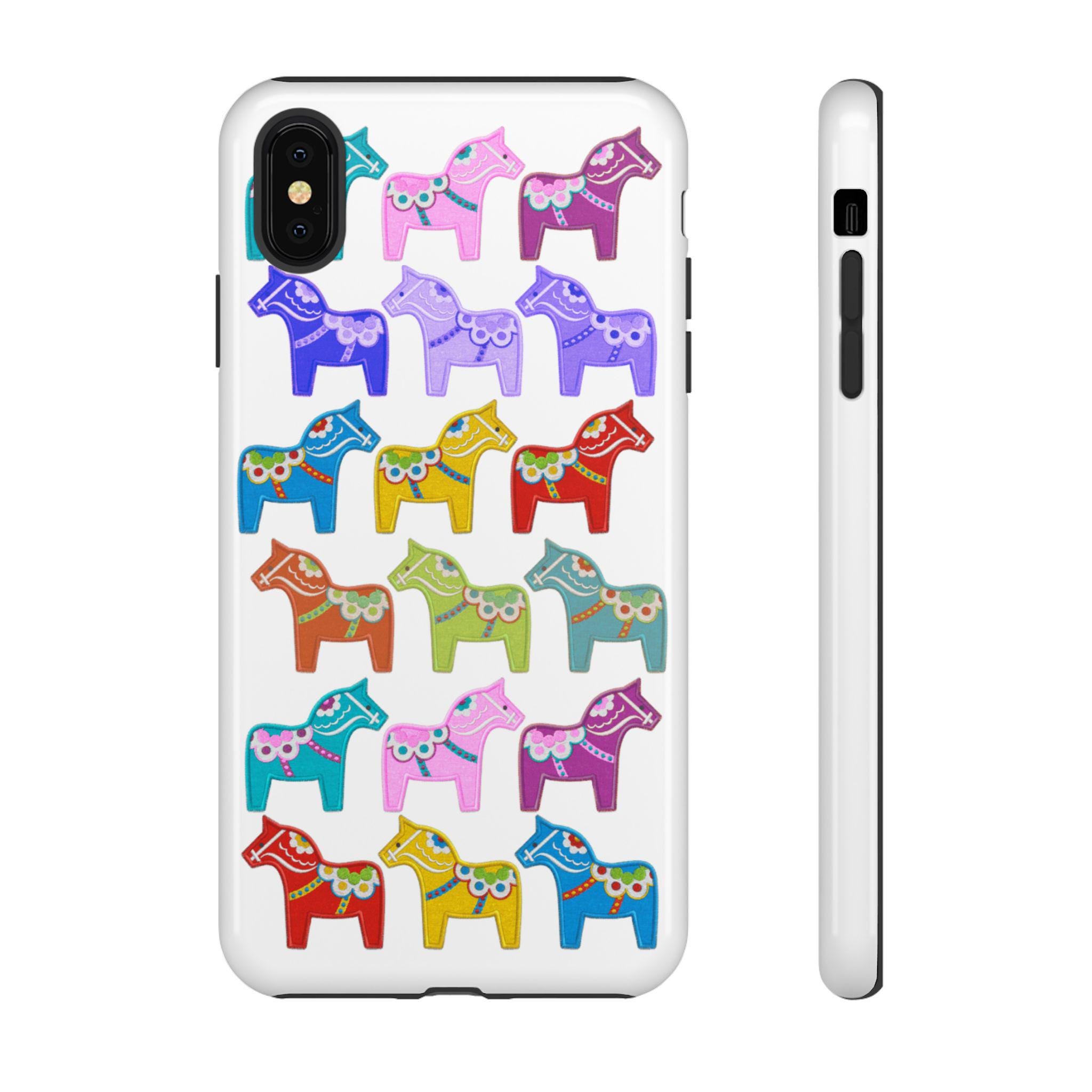 Dala Horse Phone Case: Swedish Dalarna Multicolor Design - Etsy