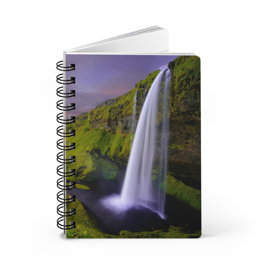 Seljalandsfoss Waterfalls Iceland Spiral Bound Journal, Blank Notebook ...