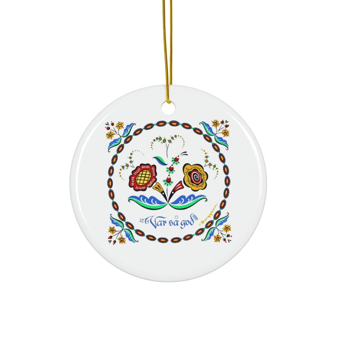 Var Sa God Ceramic Ornaments, 2-side Print (1pc, 3pcs, 5pcs, 10pcs ...