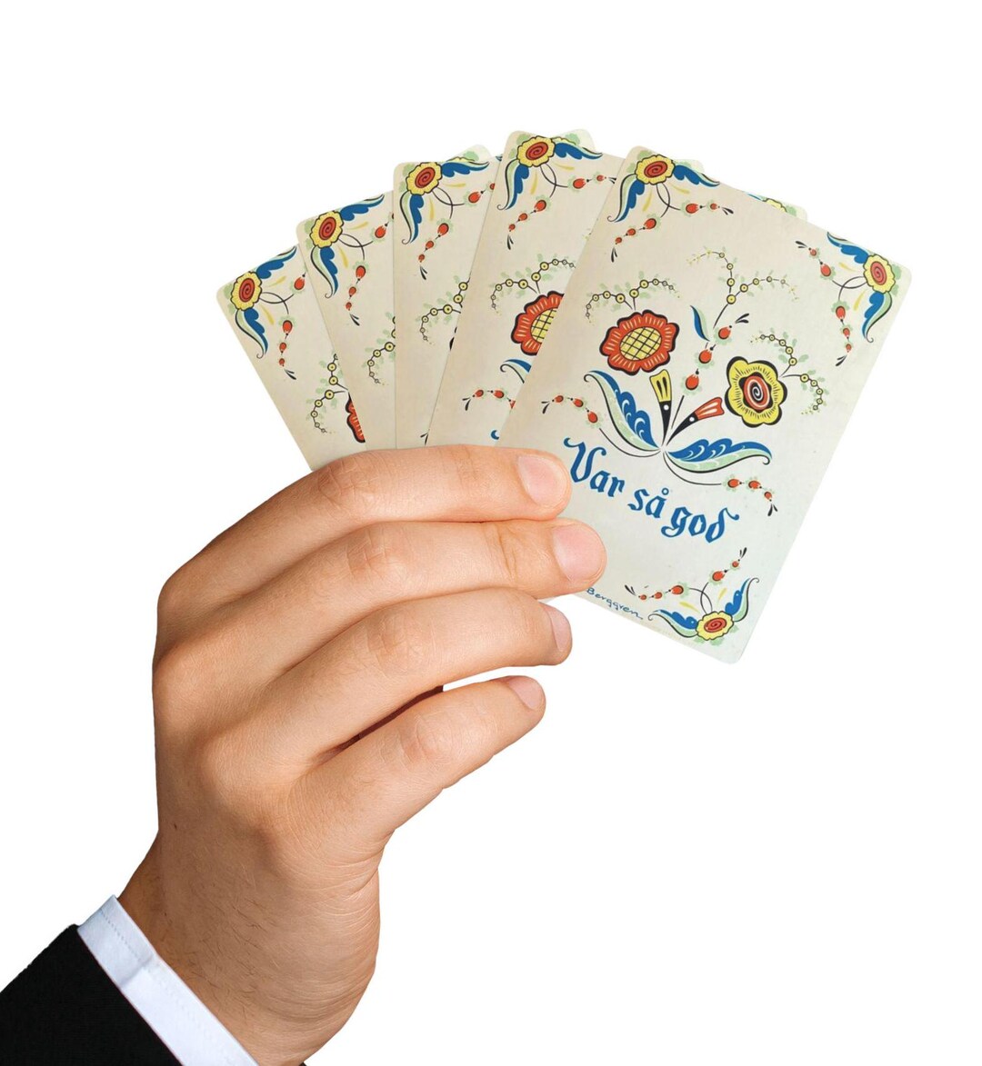 Playing Cards Deck, Scandinavian Inspired Game Night Swedish Norwegian ...