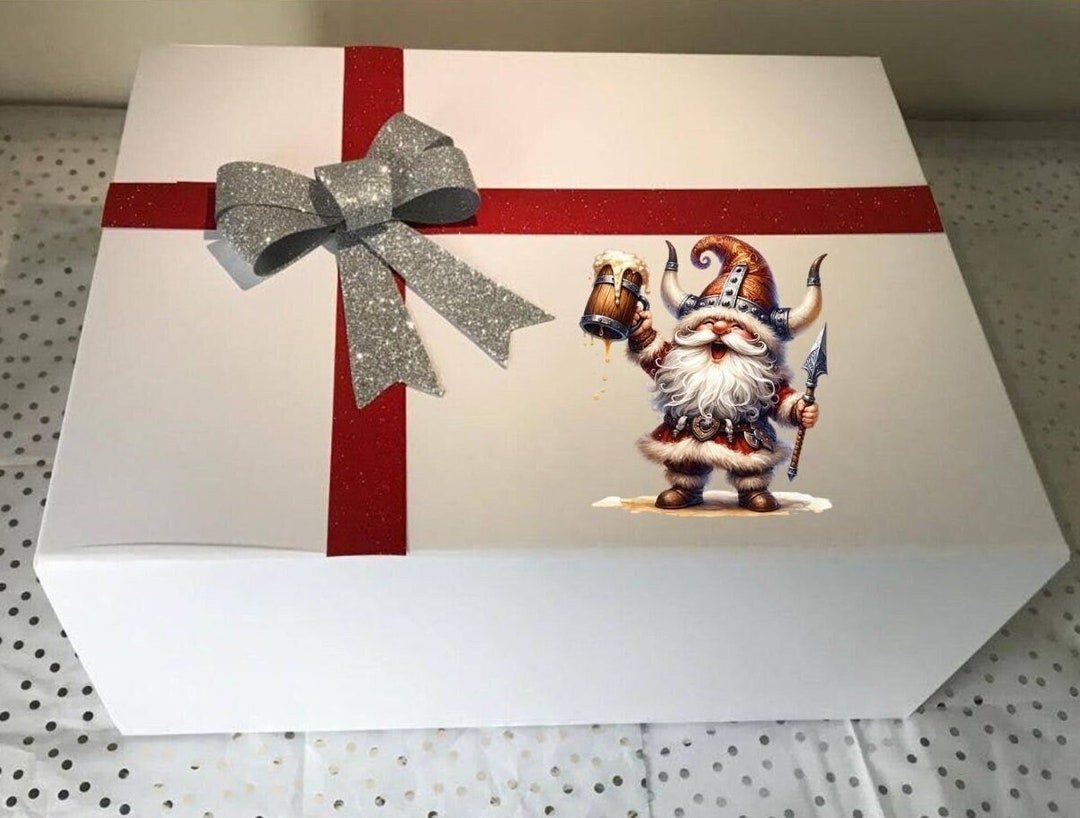 Viking Warrior Gnome Kiss-cut Sticker, Scandinavian Swedish Norwegian ...