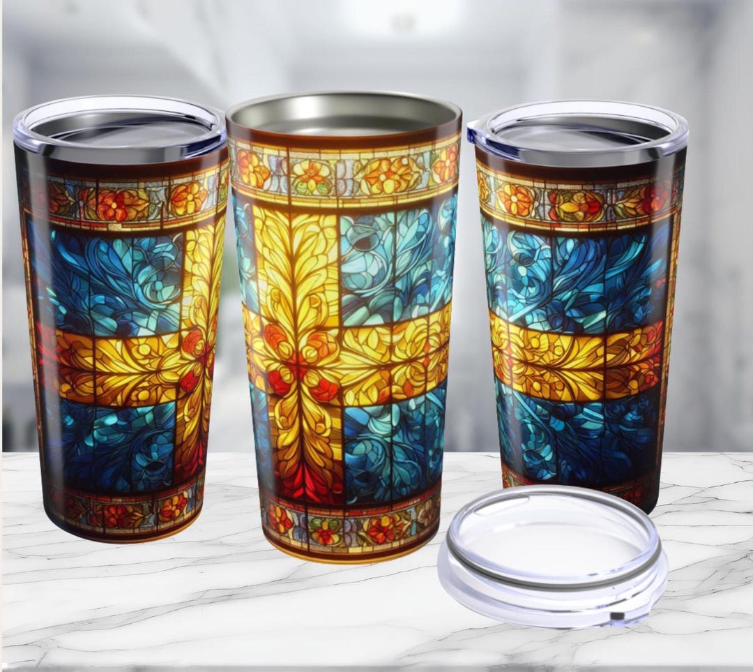 Swedish Flag 20oz Tumbler, Scandinavian Travel Mug, Insulated Auto Car ...
