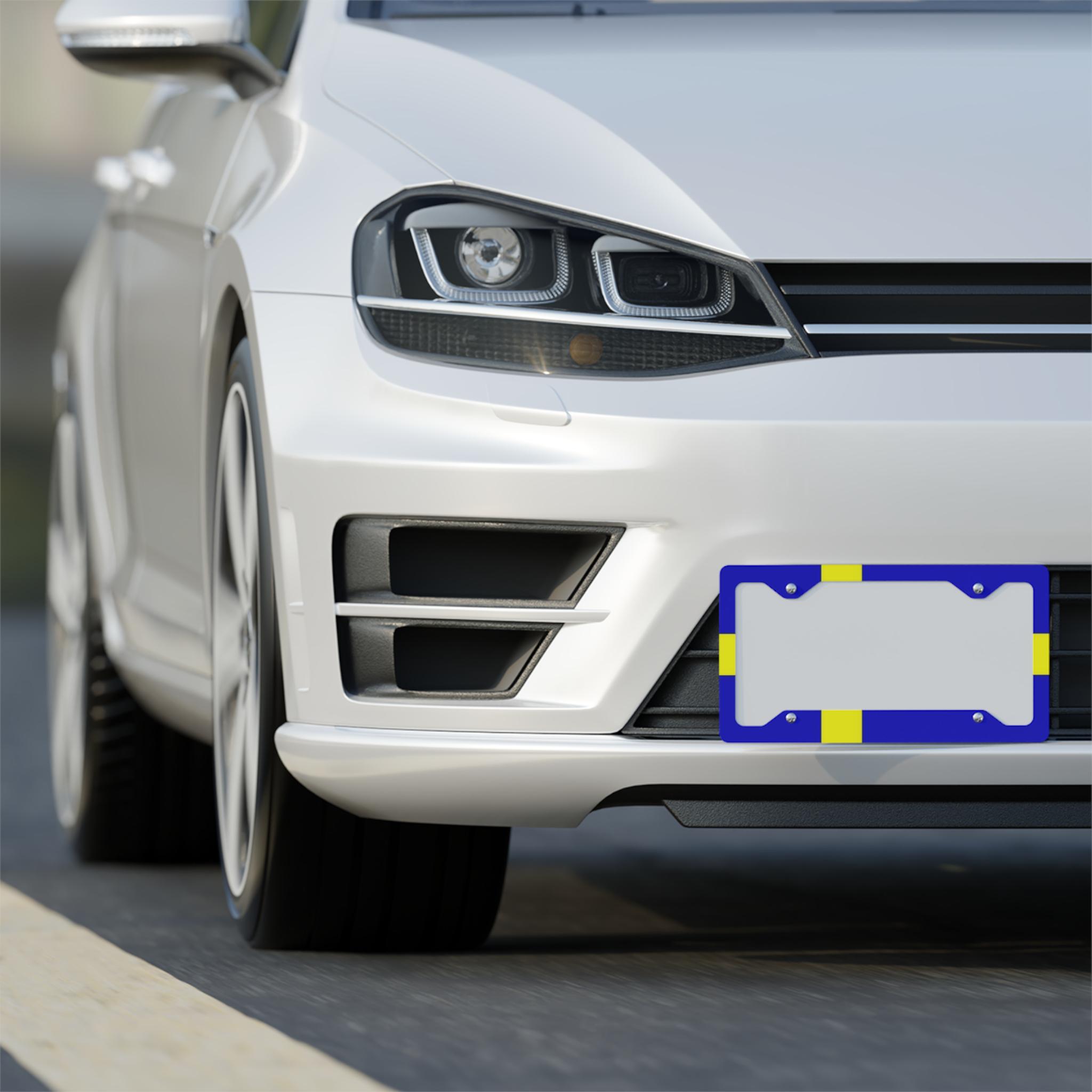 Swedish Flag License Plate Frame: Sweden Pride Car Accessory - Etsy