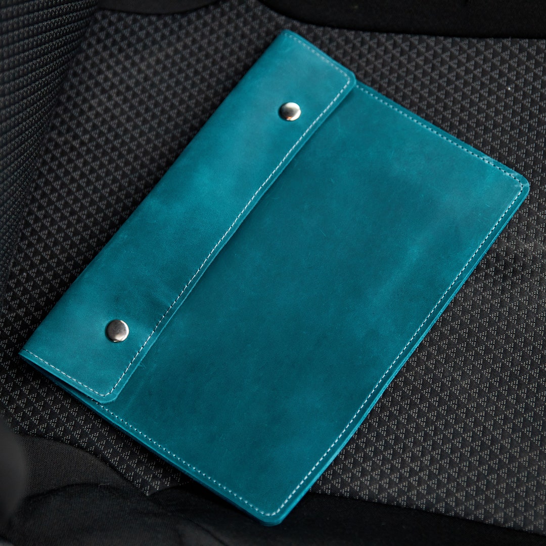 Leather Paper Holder, Personalized Document Folder, Leather Document ...