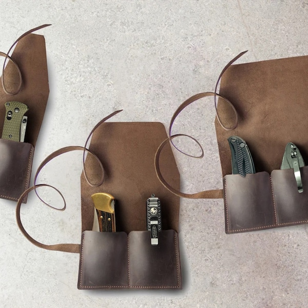 Leather Knife Pouch - Etsy