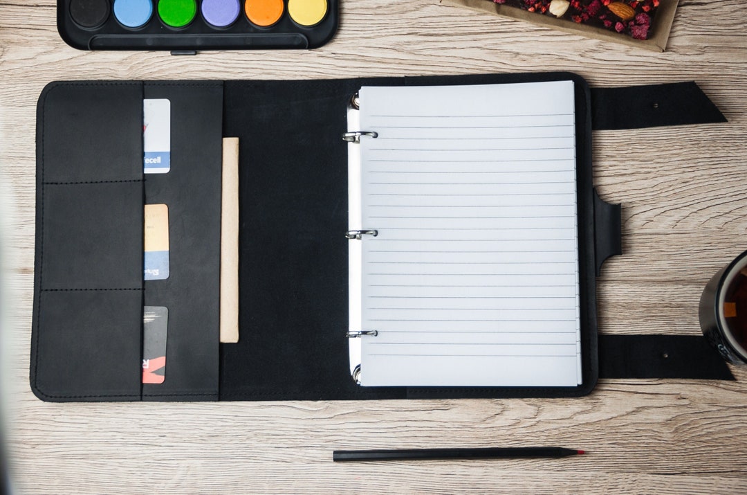 Leather Binder 3-ring,leather Binder Cover,personalized Leather Binder ...