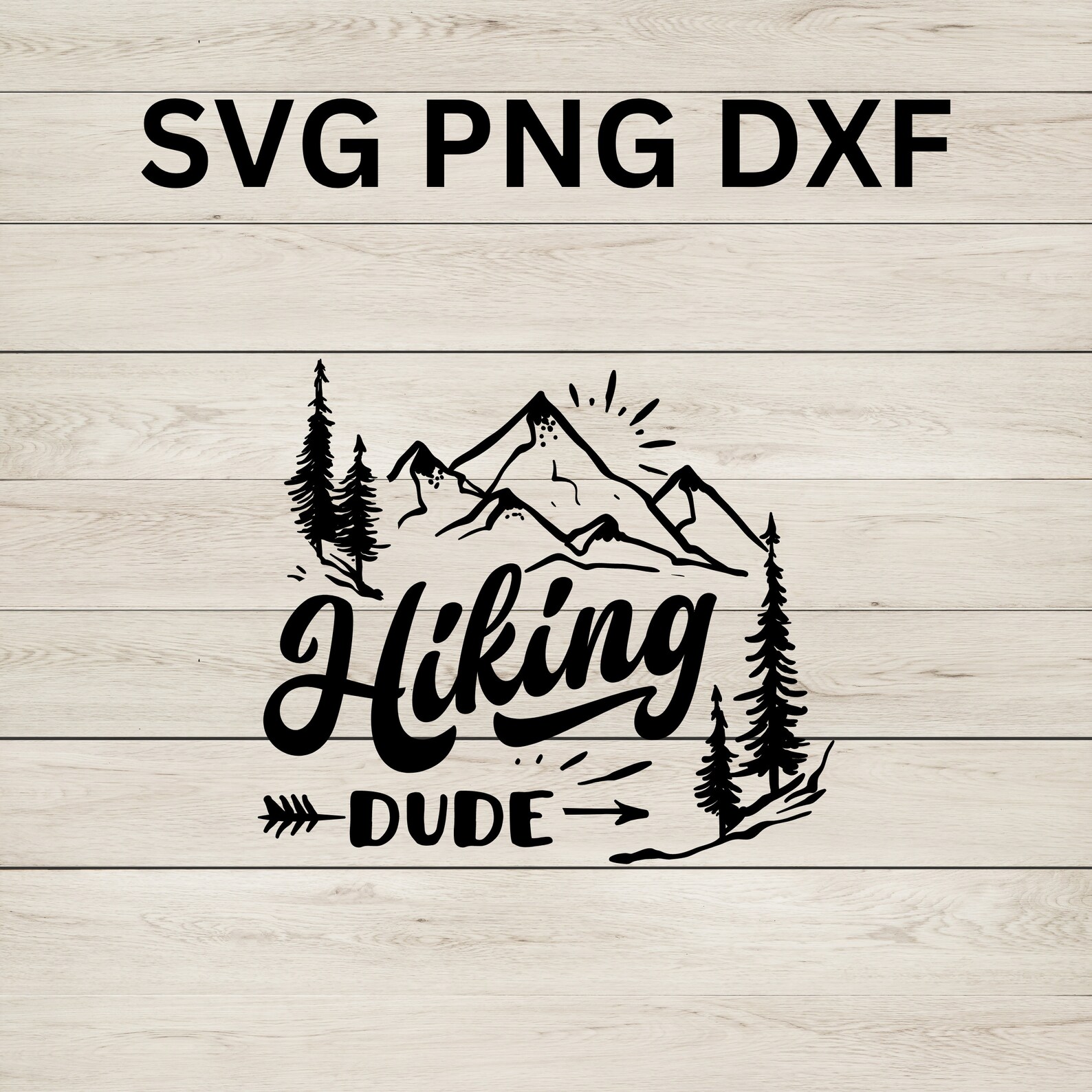 Hiking Dude SVG, Daddy's Hiking Buddy PNG, Father's Day Svg, Digital ...