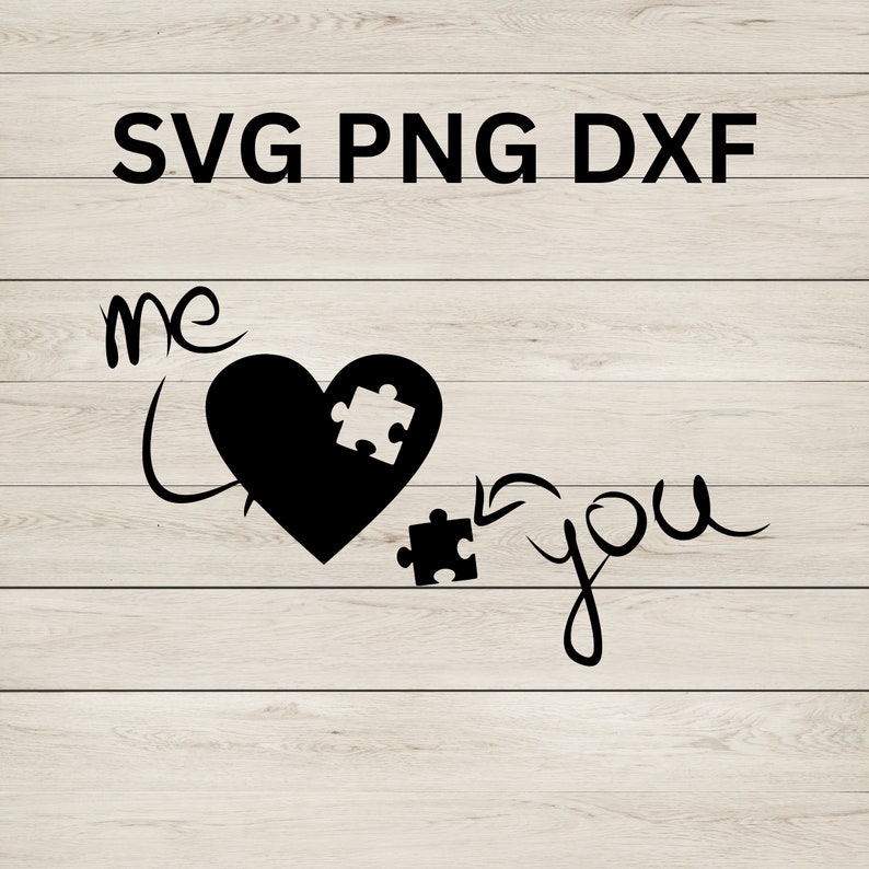 Me Plus You SVG, PNG, Valentine's Day SVG, Heart Puzzle Piece, Romantic ...