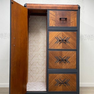 Soldgorgeous Vintage Art Deco Waterfall Armoire wardrobe-chifferobefree ...