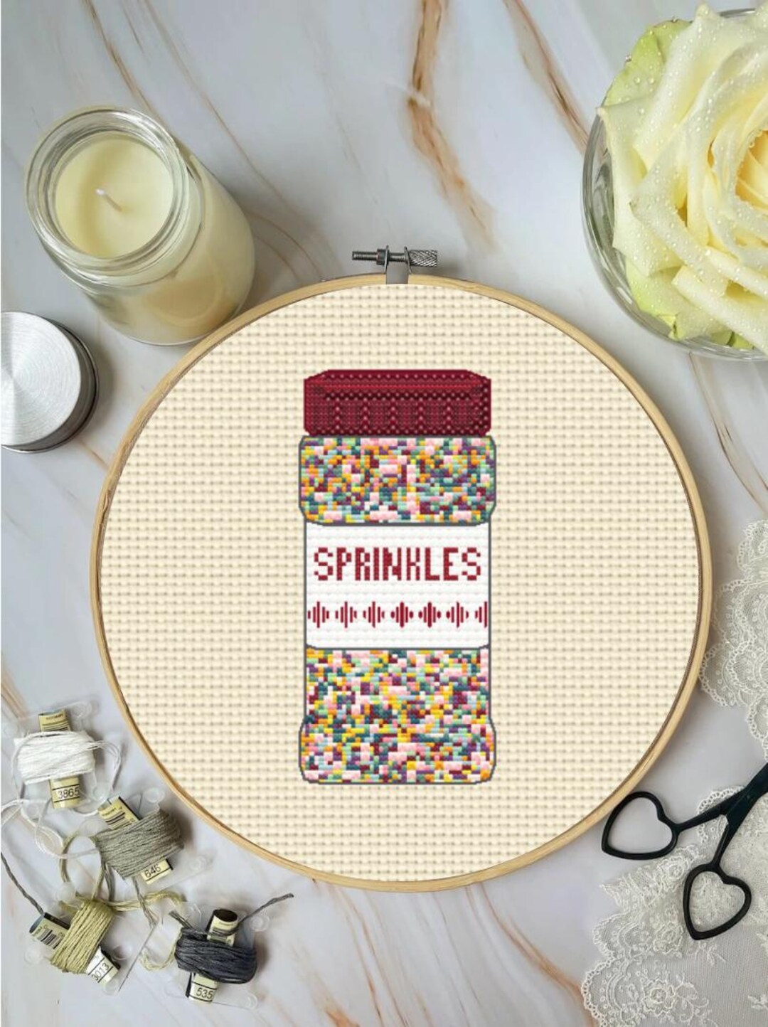 Rainbow Sprinkles - Cross Stitch Pattern - Etsy
