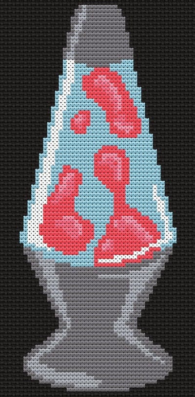 Groovy Lava Lamp Cross Stitch Pattern - Etsy