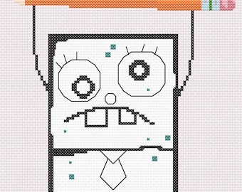 90s Microsoft Clippy Cross Stitch Pattern - Etsy