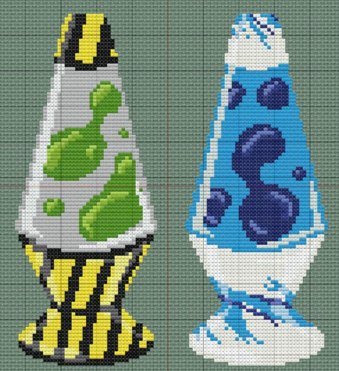 Modern Lava Lamps - Cross Stitch Pattern - Etsy