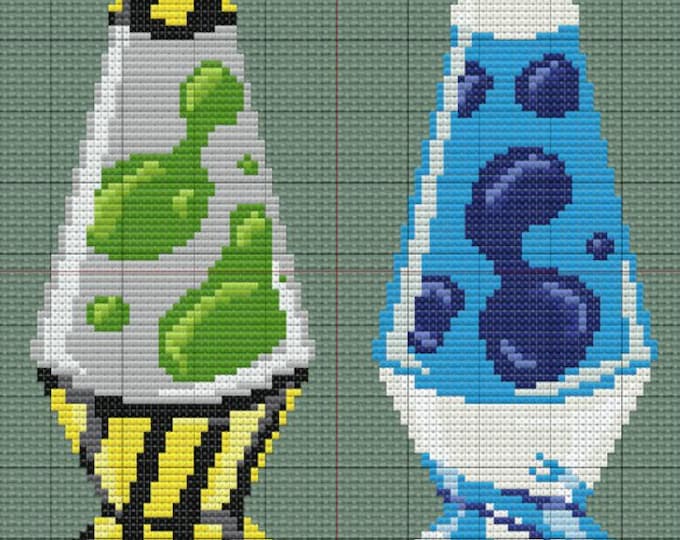 Lava Lamp - Cross Stitch Pattern - Etsy Canada